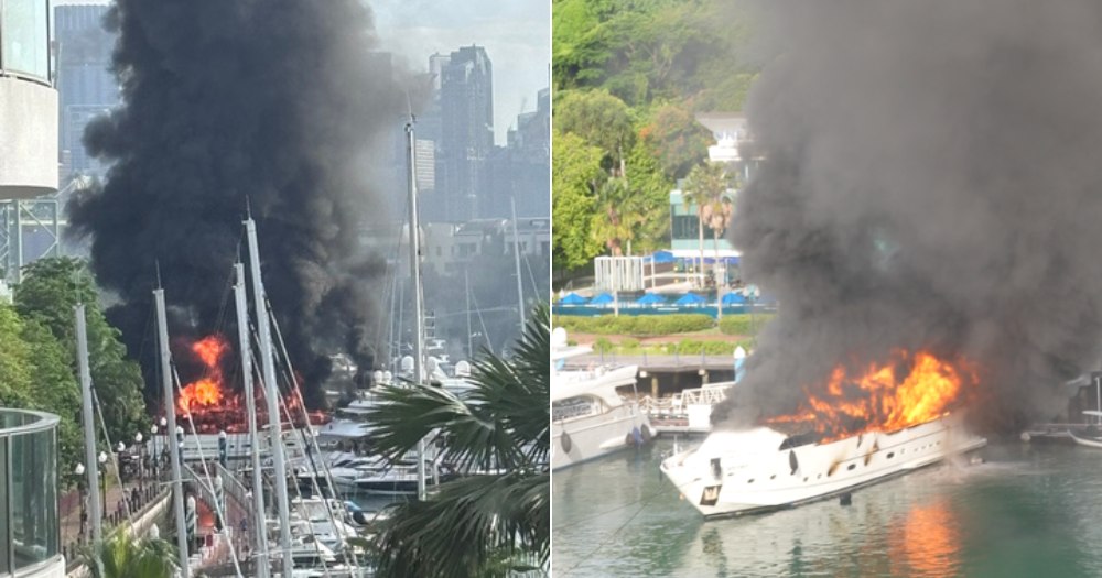 Sentosa Cove marina resumes after superyacht fire - SGNews